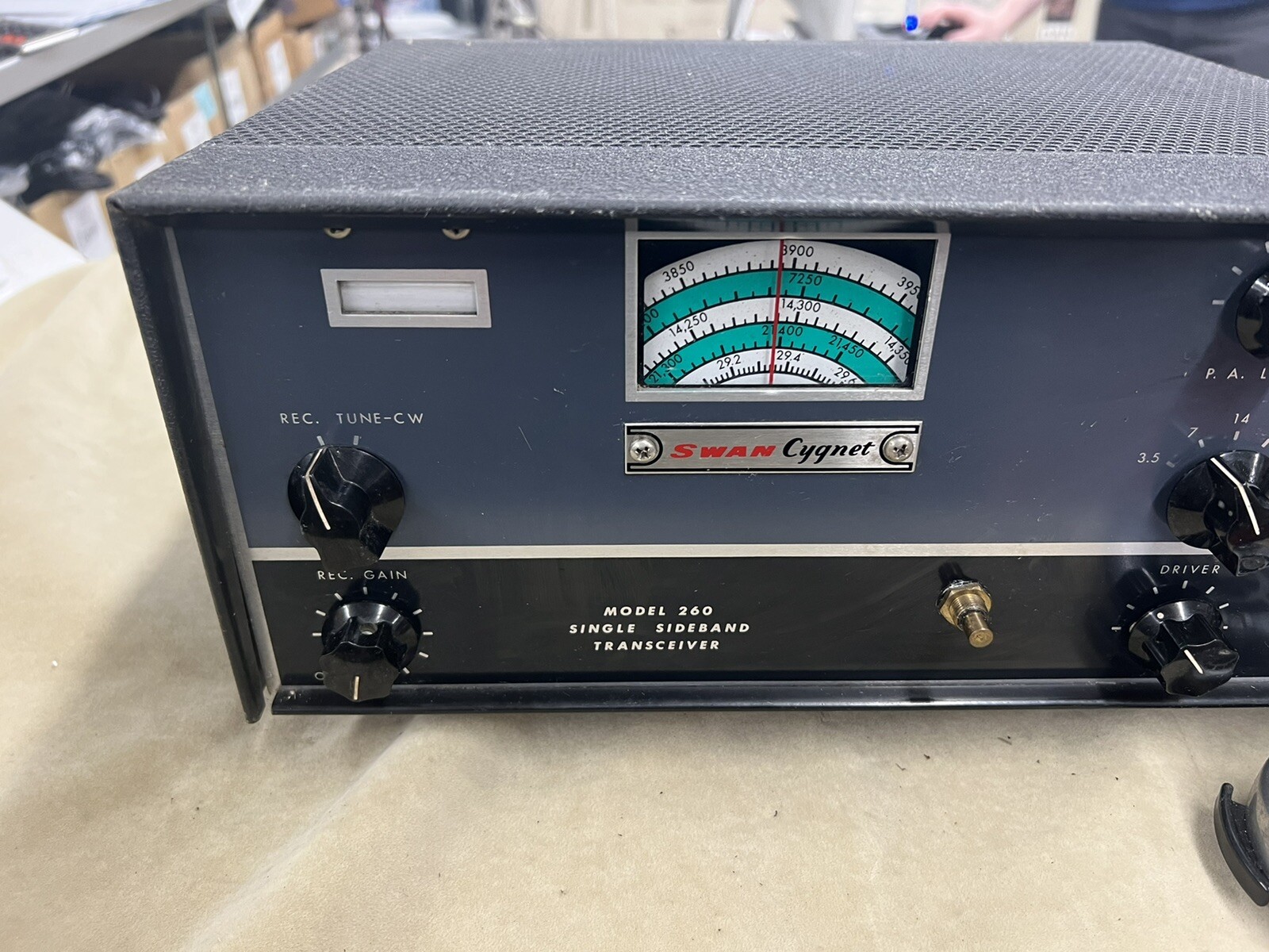 Swan Cygnet Model 260 HF Transceiver 10-80 Meters - Mic & Power Cord ...