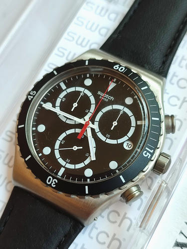 Swatch Irony New Chrono Yvs424 Disorderly Neu/New | eBay