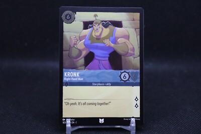 Kronk, Right-Hand Man Foil - EN1 183 - NM - Disney Lorcana TCG | eBay