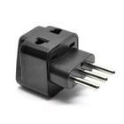 4-PACK 2 in 1 Universal/USA to Italy (Type L) Travel Adapter Plug - 4 ...