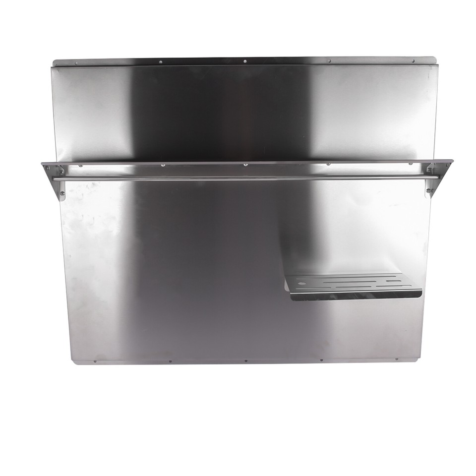 Backsplash Shelf Stainless Steel Kitchen Range Hood Wall Tile Shield ...