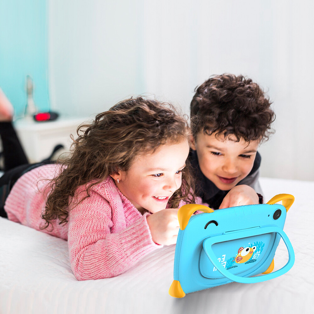 7 in Kids Tablet PC Android 10 Octa-Core Dual Cameras WiFi Bundle Case ...