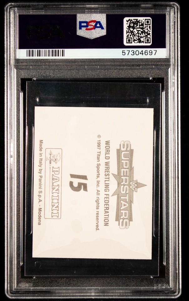 1997 Panini WWF Superstars Stickers Undertaker #15 PSA 8 WWE POP 2 | eBay