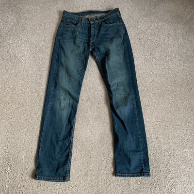 LEVI'S 514 Jeans Mens (29 Inch Waist) (32 Inch Leg) Regular Fit Blue | eBay