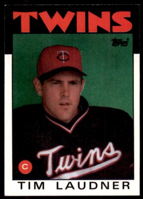 1986 Topps Baseball Card Tim Laudner Minnesota Twins #184 | eBay
