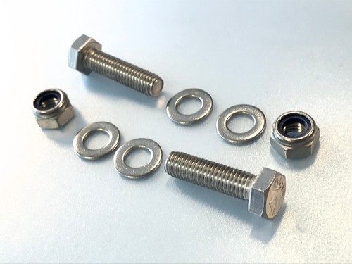 10 Stück Schraube ISO 4017 M8x30 Edelstahl A2 + Mutter M8 + 2x U ...