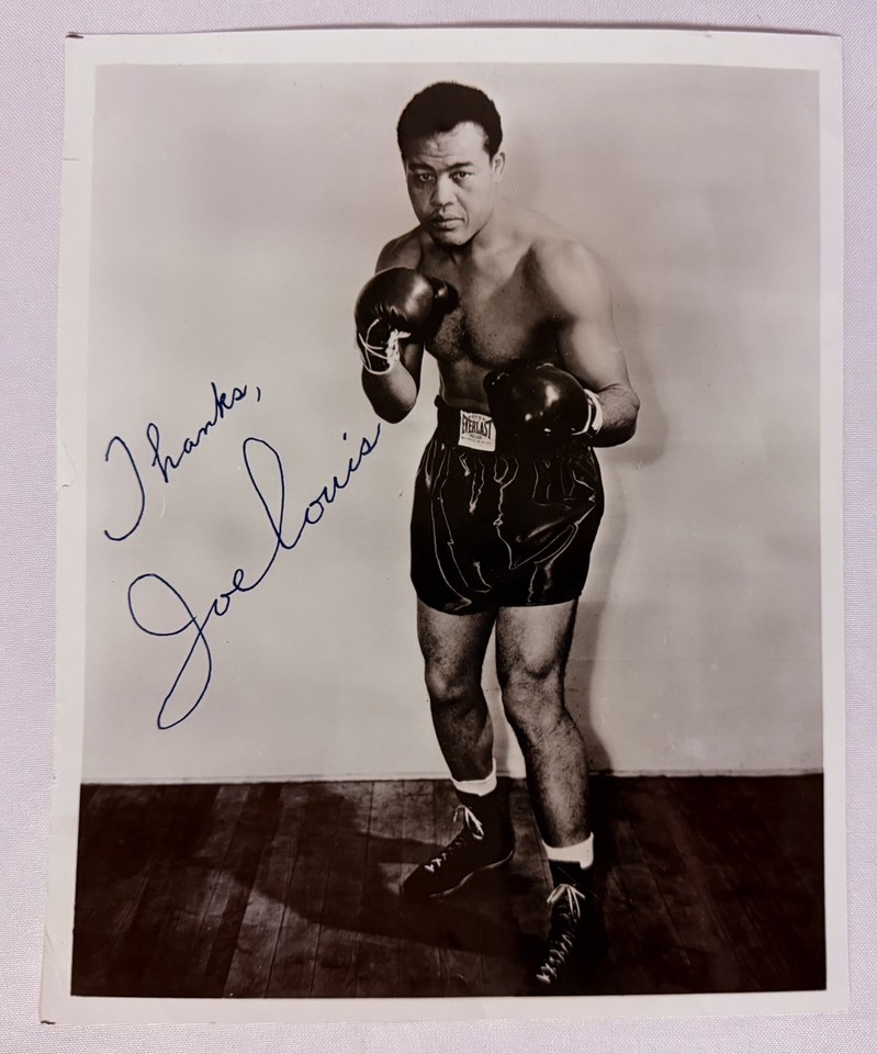 Original Joe Louis Signed Autographed 8x10 Photo Authentic Boxing ...
