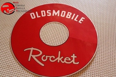 61 62 63 64 Oldsmobile Rocket Air Cleaner Lid Decal 11" Silver/Red | eBay