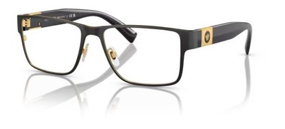 Versace VE 1274 1436 55mm Black Metal Rectangle Eyeglasses 55mm ...
