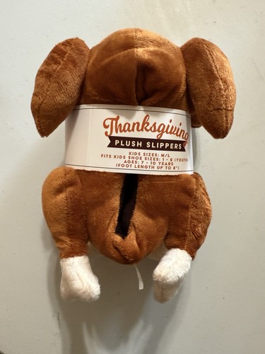 2025 Target Bullseye Turkey Slippers Kids M/L Shoe Size 1-2 Youth Ages ...