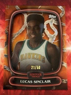 Lucas Sinclair 2025 Topps Stranger Things High Tek Psychic Gold /50 | eBay