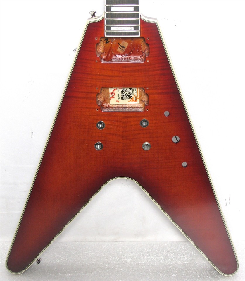 Epiphone Flying V Prophecy Guitar Aged Bengal Tiger Burst - HUSK AND ...