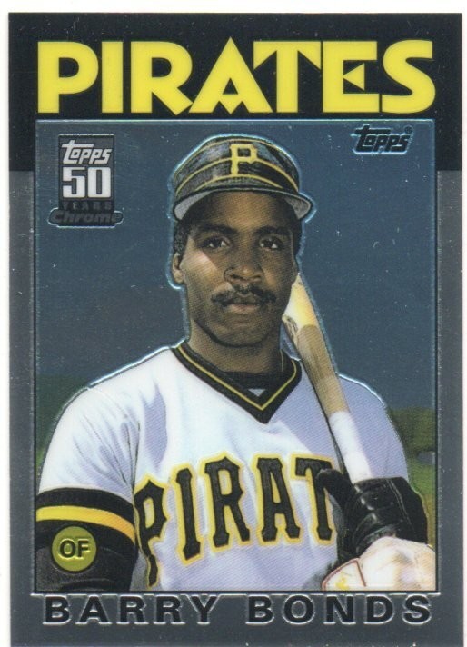 MLB Barry Bonds 2000 Topps Chrome RC Reprint No T114 50 Years Card Used ...