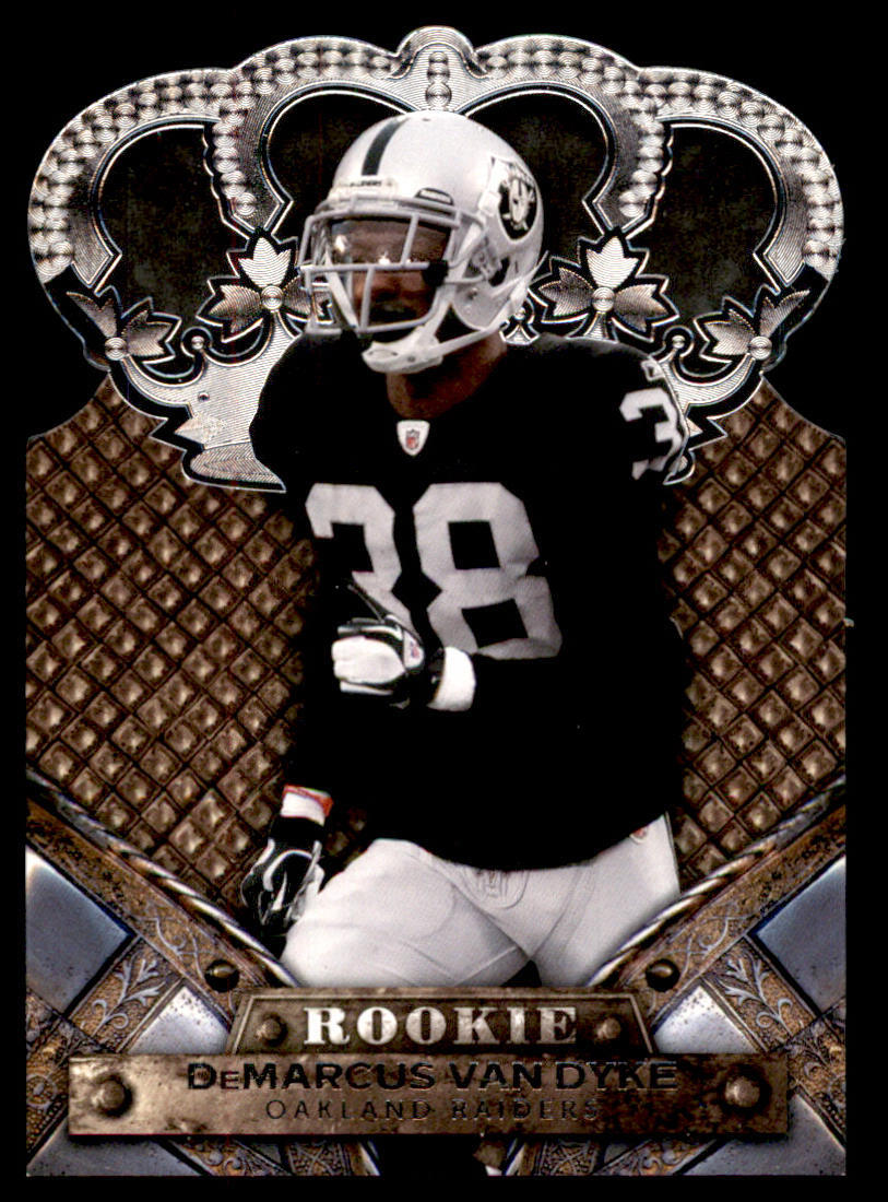 2011 Panini Crown Royale #126 DeMarcus Van Dyke Oakland Raiders Rookie ...