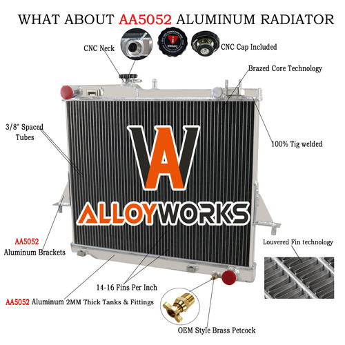 Aluminum Radiator For Holden Rodeo Ra Colorado Rc ISUZU DMAX D-MAX 3.0L ...