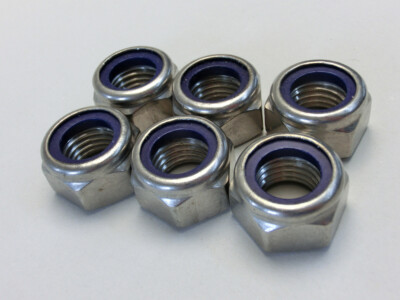 6 Piece Lock Nut M20 Self-Locking Nuts Stainless Steel A2 V2A Stop Nut ...