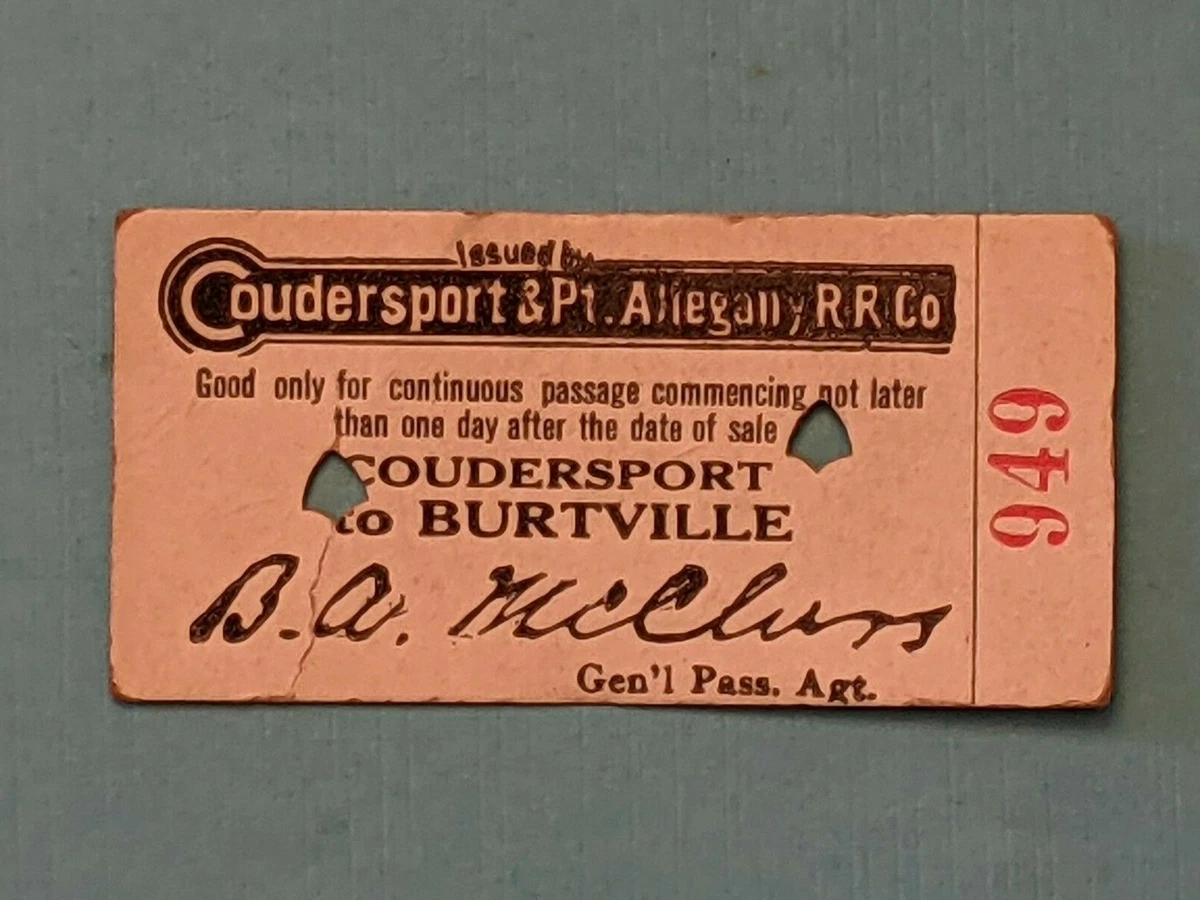 Vintage Train Ticket