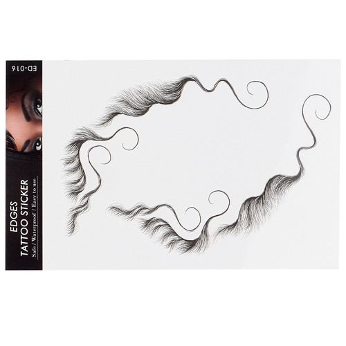 (ED-16)Waterproof Fake Hairline Sticker Women Natural Edge Hair Tattoo ...