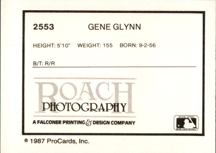 1987 Jamestown Expos ProCards #2553 Gene Glynn Waseca Minnesota MN ...