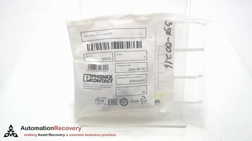 PHOENIX CONTACT VS-08-RJ45-5-Q/IP20, RJ45 DATA CONNECTOR, 1656725, NEW ...