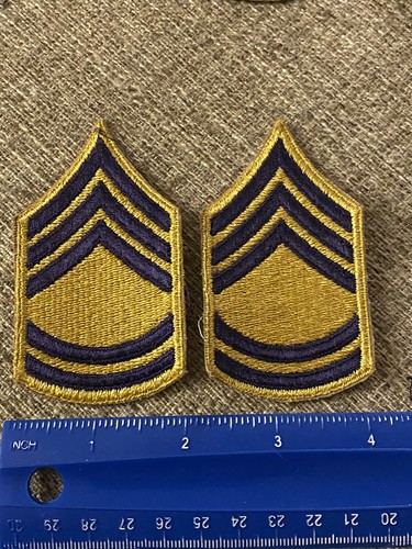 Pair Of Korea War Era Sergeant First Class SFC Enlisted Rank Patches ...