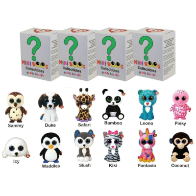 Set of 4 TY Mini Boos Hand Painted Collectible Figurines Series 1 Blind ...