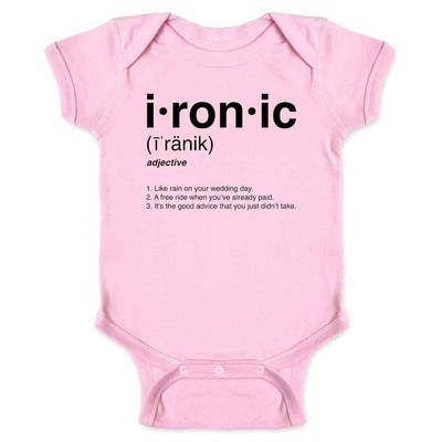 Ironic Isnt It? Definition 90s Song Funny Baby Bodysuit | eBay
