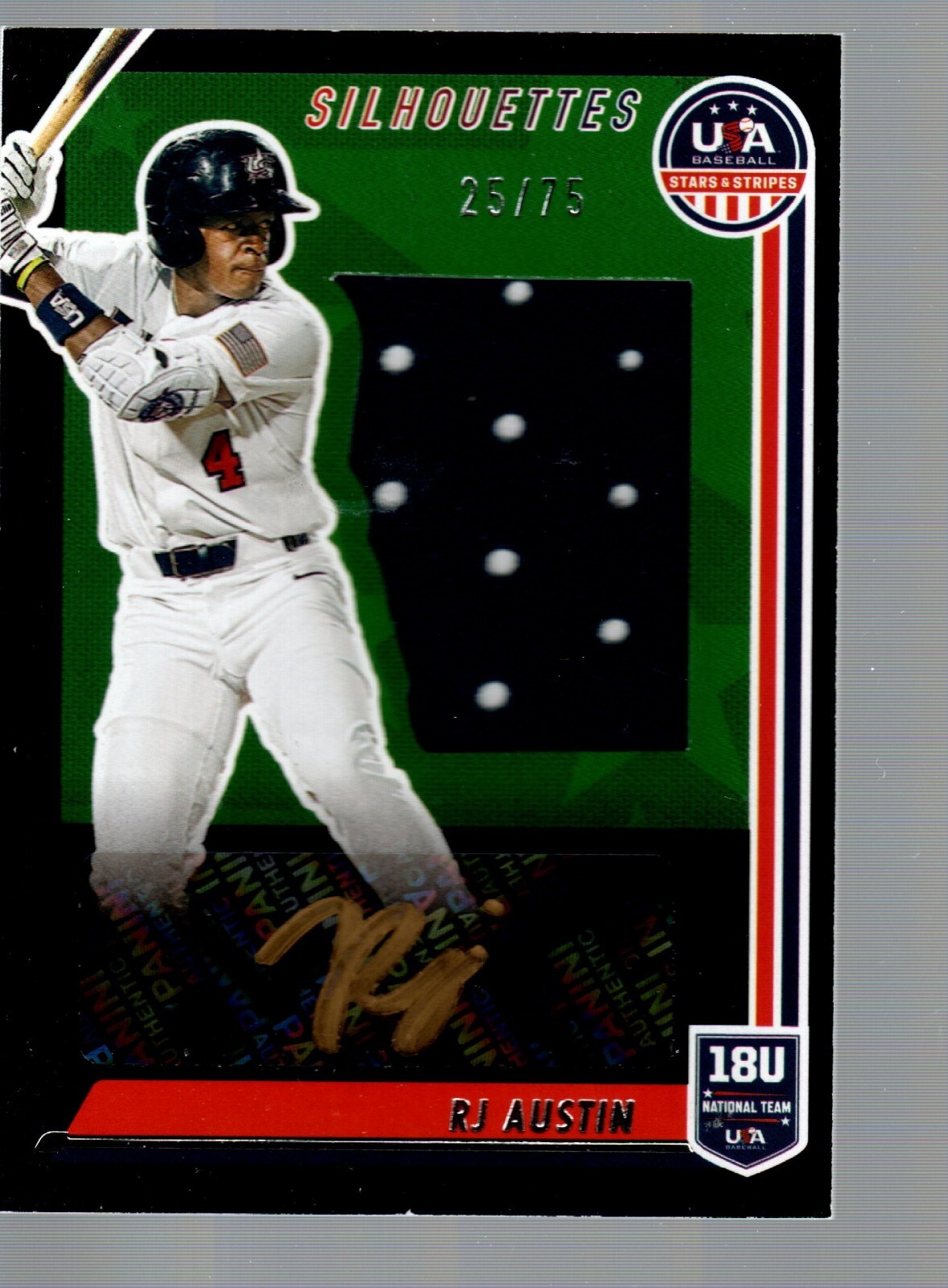 2022 Panini USA Baseball Stars & Stripes - USA Baseball Silhouettes ...