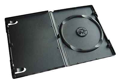 Box of 1000 Single Black 14mm Spine Standard CD DVD Bluray Cases ...