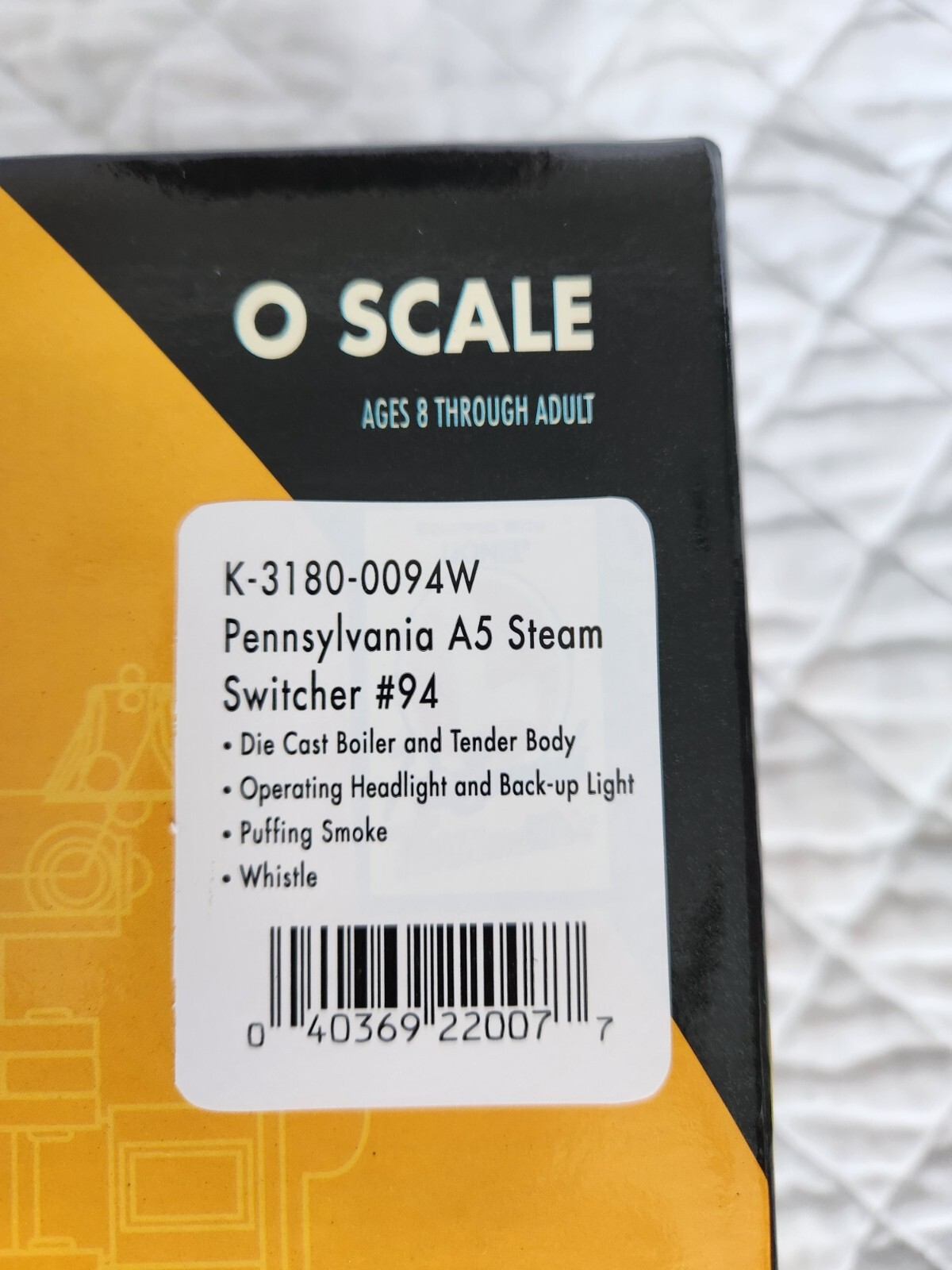 K-Line Pennsylvania A5 Steam Switcher #94 O Gauge 3 Rail for sale ...