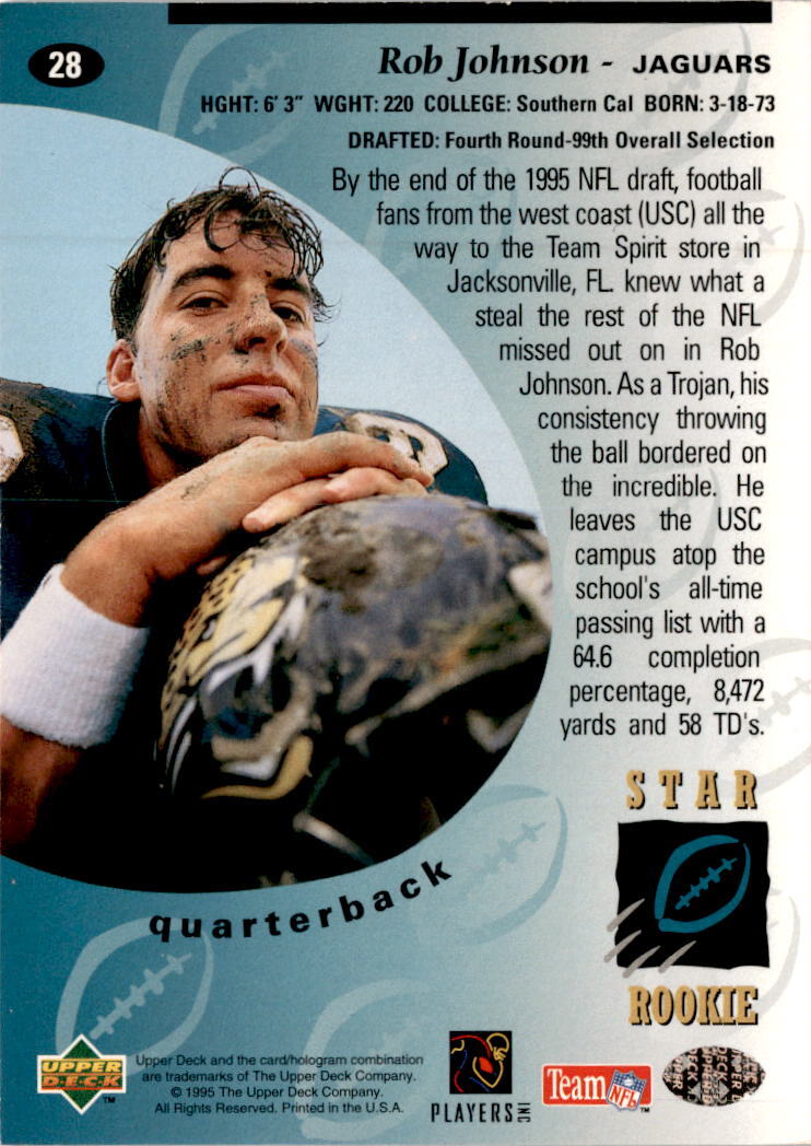 1995 Upper Deck - #28 Rob Johnson (RC) for sale online | eBay