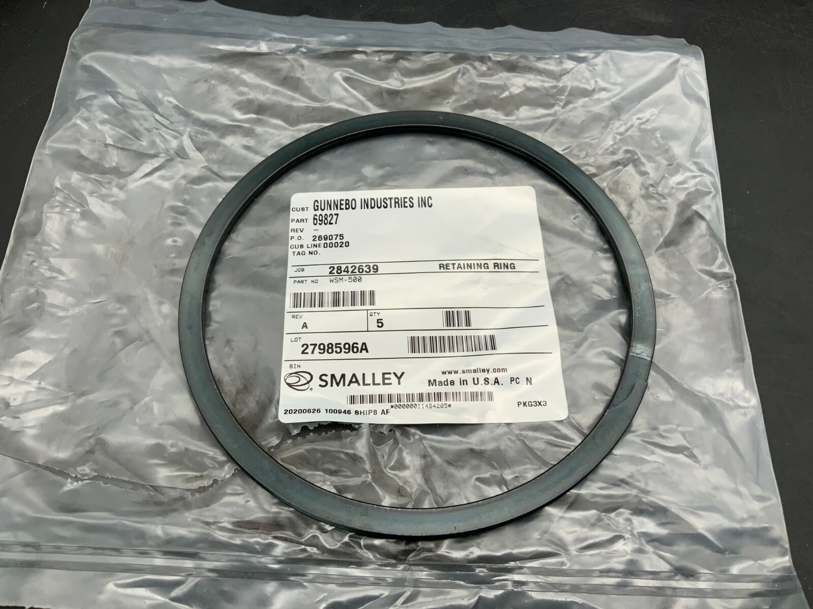 Smalley Spirolox Retaining Ring 69827 | eBay
