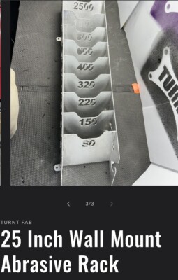 Wall Mount Sand Paper Rack 6in Da | Sand Paper Organizer | Sand Paper ...