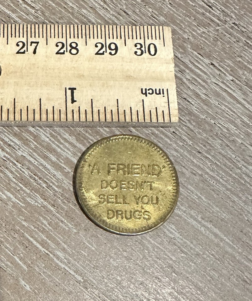 1980s Say No to Drugs “Crack Kills” Anti-Drug Token Coin Brass Tone ...