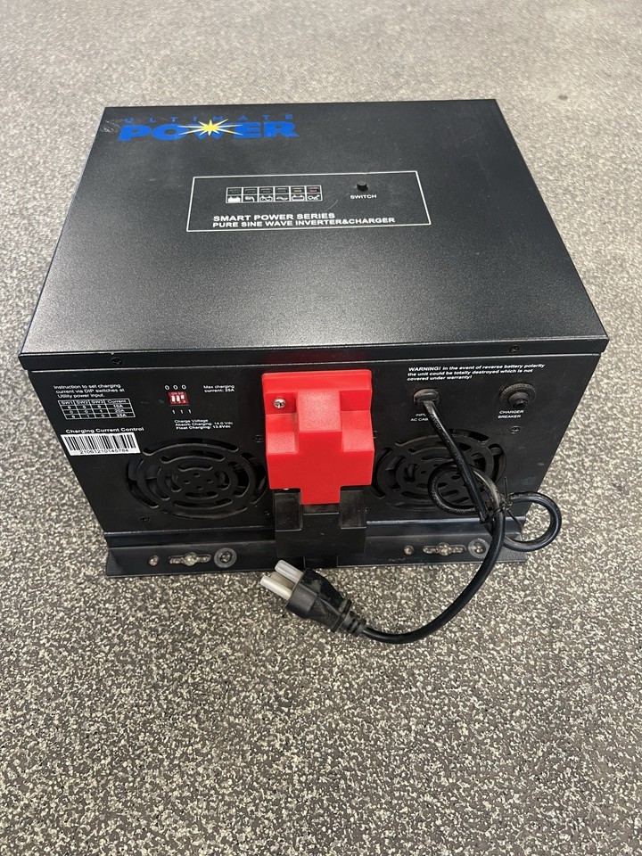 ULTIMATE POWER UP / 12600 PURE SINE WAVE 12V INVERTER & CHARGER 600W ...