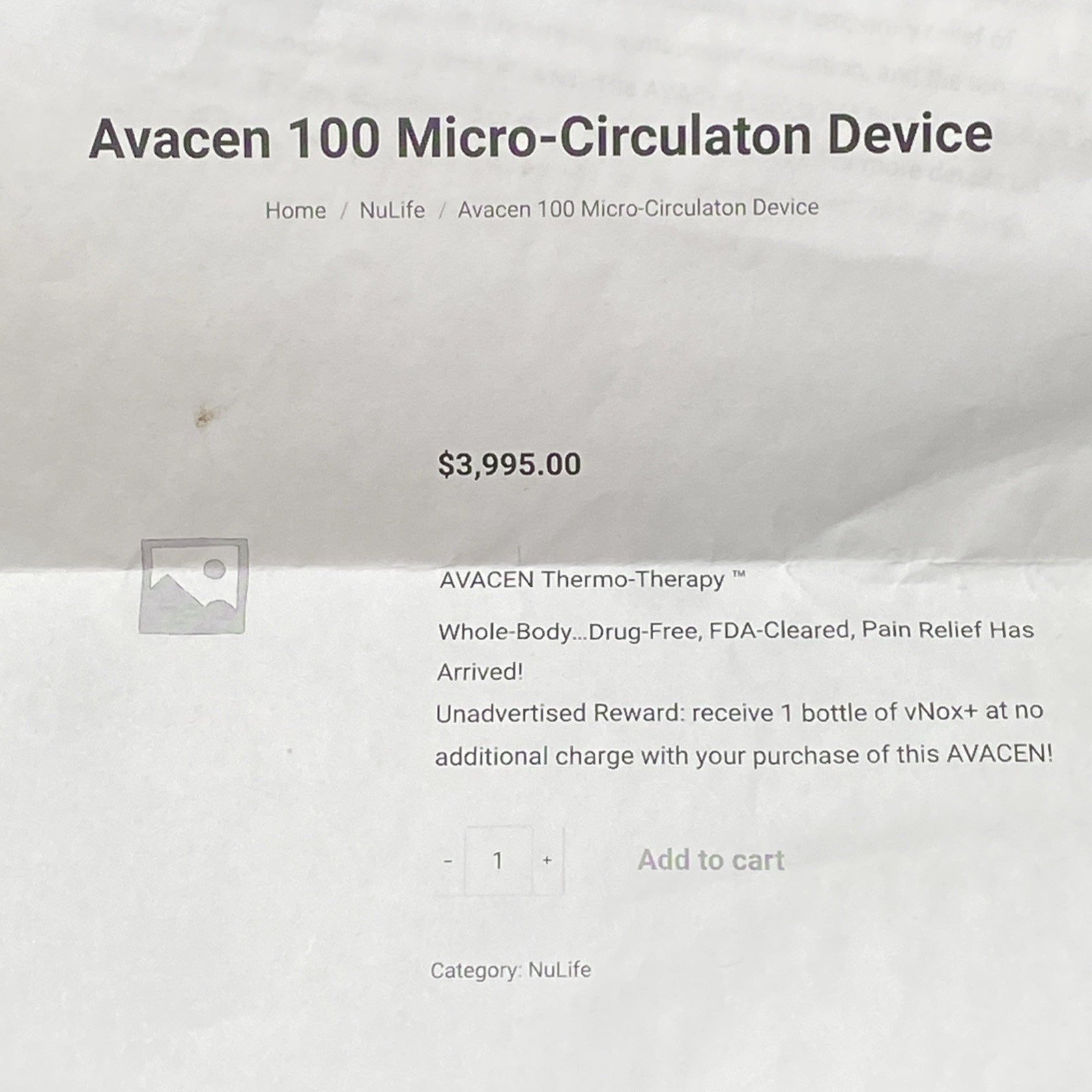 Avacen 100 Advanced Vascular Circulation Enhancement device Improves ...