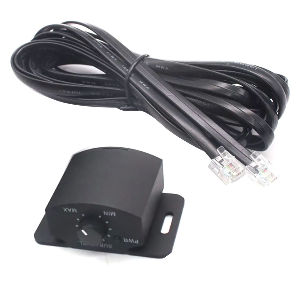 1x Car Amplifier Line Control Volume Remote Controller Subwoofer Volume ...
