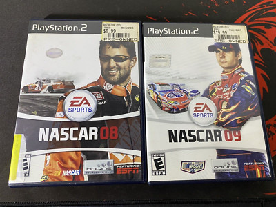 PS2 EA Sports NASCAR 09 and NASCAR 08 PlayStation 2 Lot of 2 CIB ...