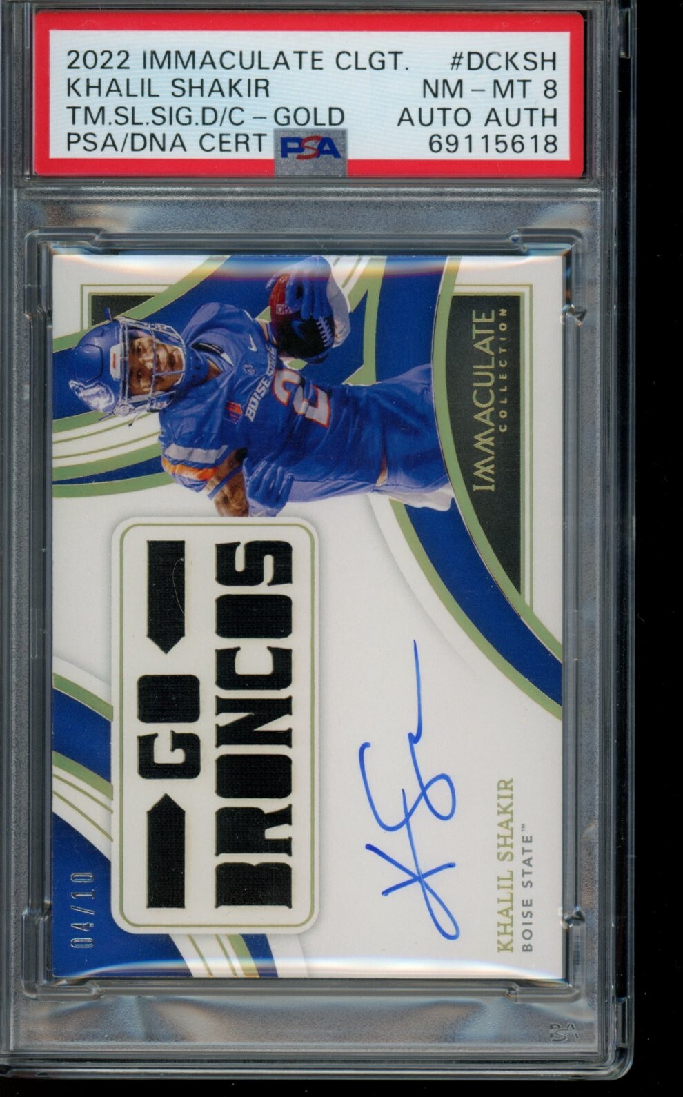 2022 Panini Immaculate Collection Collegiate - Team Slogan Signatures ...