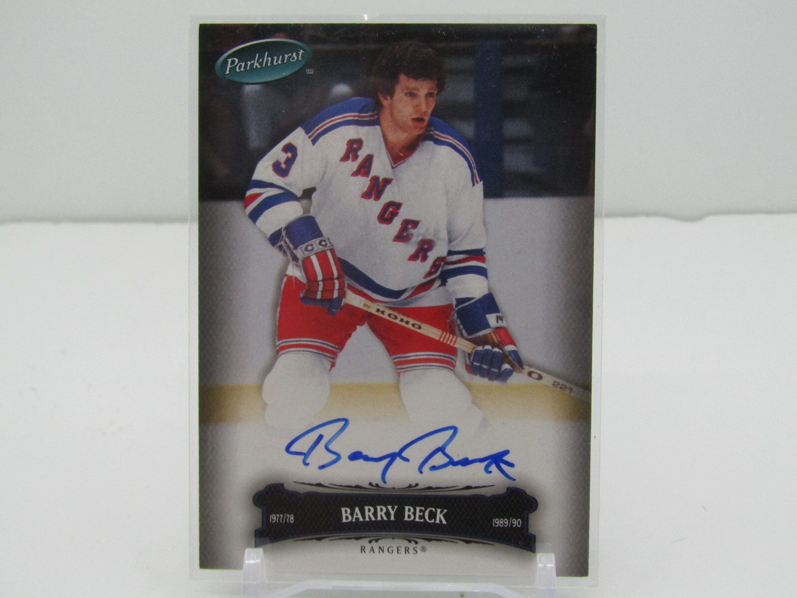 BARRY BECK 2006-07 PARKHURST CHAMPIONS AUTOGRAPH AUTO! NEW YORK ...