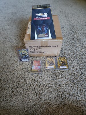Nostalgix 1st Edition Booster Box Case 2 Boxes w- 2 gold, 1 silver ...