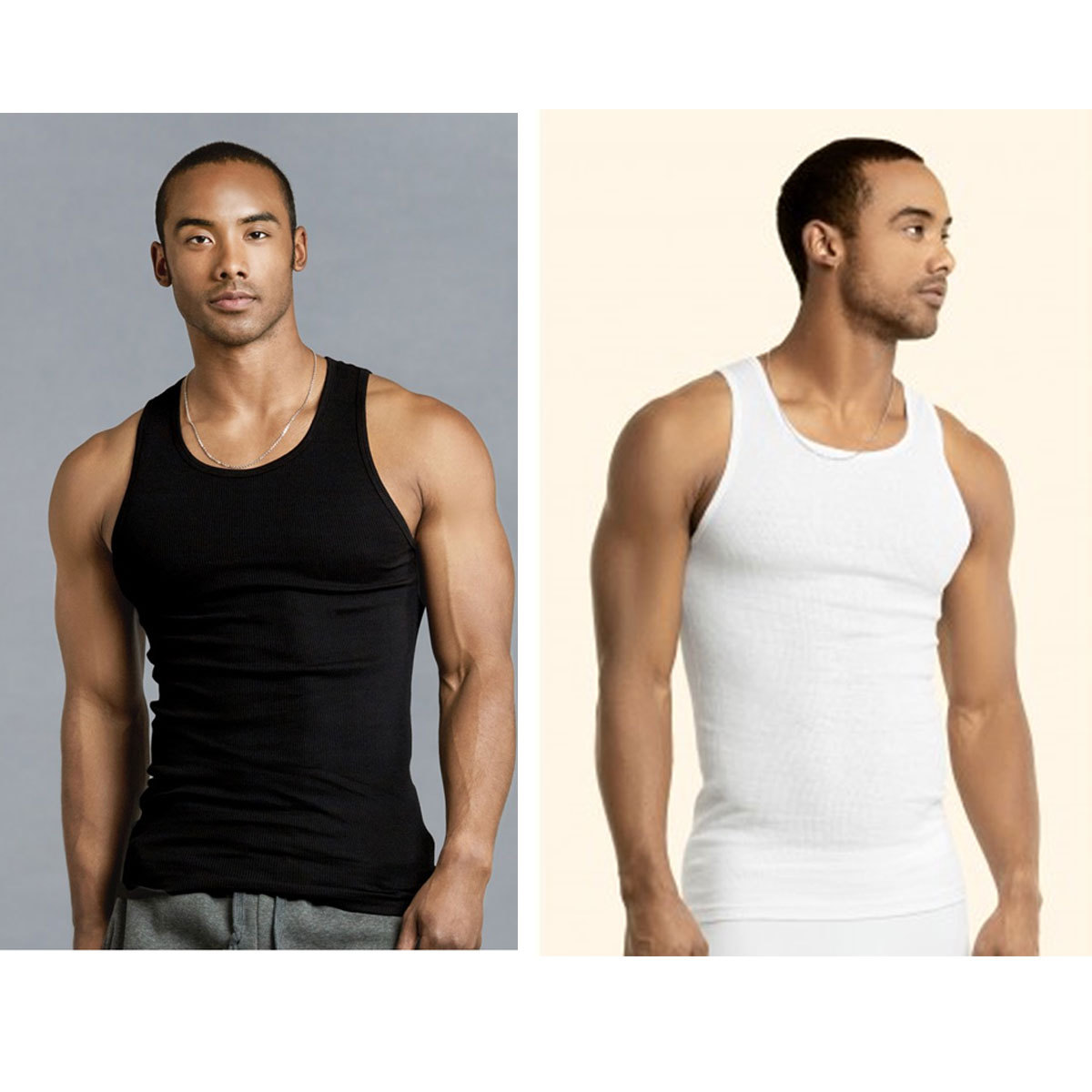 Lot of 6 Men's Tank Top Camo Sleeveless Gym A-Shirt Workout Fitness ...