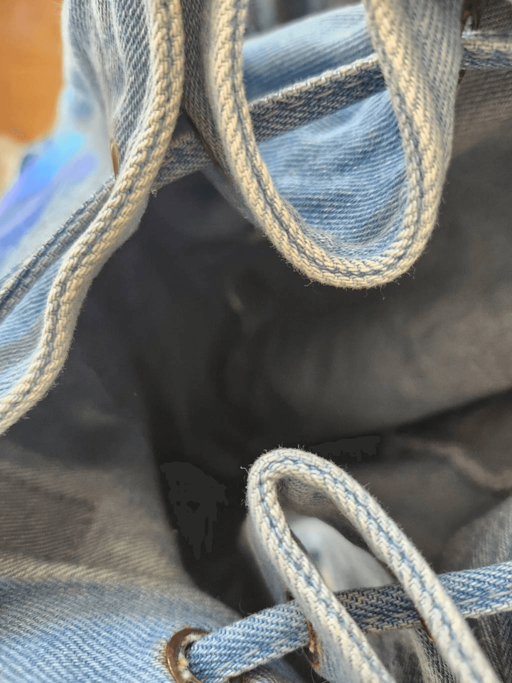 90s Denim Backpack Rucksack Jean Y2K | eBay