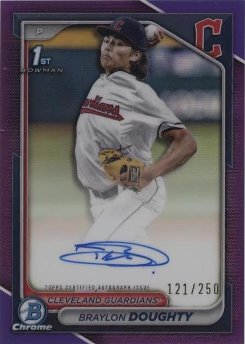 2024 Bowman Draft - Chrome Prospect Autographs Braylon Doughty #CPA-BD ...
