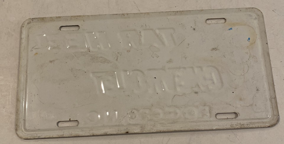 vintage tarheel chevrolet car tag license plate roxboro n.c. | eBay