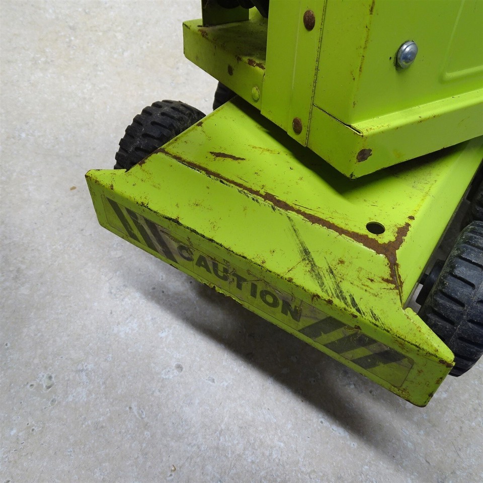 Vintage Tonka Backhoe + Box, Pressed Steel Toy Green, No. 2730, Green ...