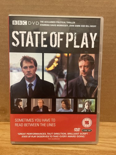 State of Play DVD 2008 2-Discs BBC Political Thriller James Mcavoy Bill ...