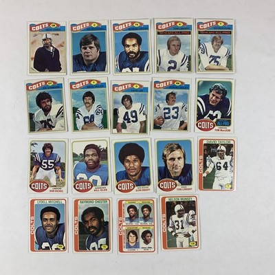 1976 1977 1978 Topps Baltimore Colts Lot Of 19 Burt Jones VG+ To EX+ | eBay