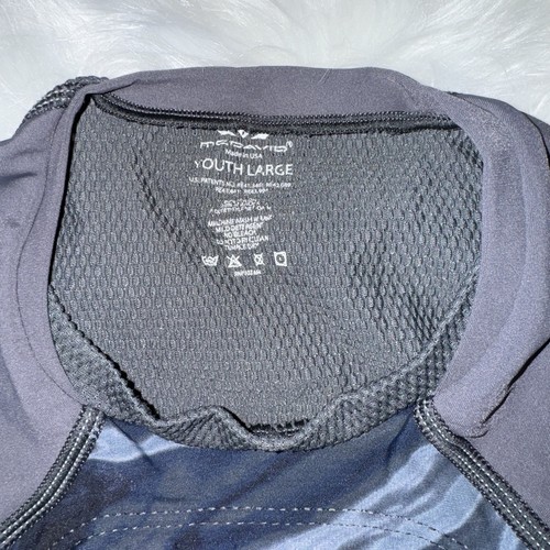 McDavid Hex Baseball Heart Guard Padded Youth L Silver Blue Gray Sport ...