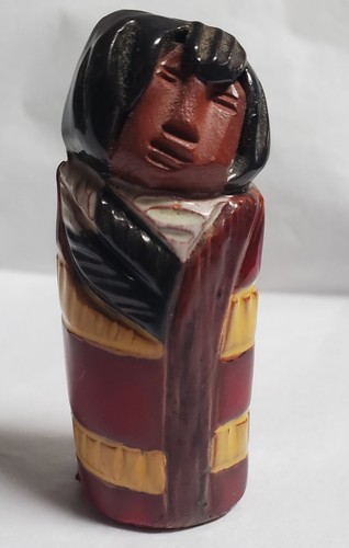 KEENA LORRAINE MOHAWK INDIAN ARTIST RED CLAY NATIVE AMERICAN FIGURE ...